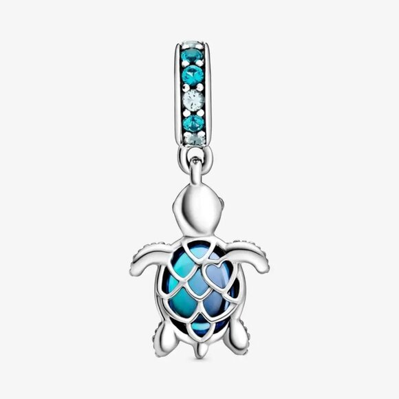Pandora | Jewelry | Pandora Murano Glass Sea Turtle Dangle Charm | Poshmark